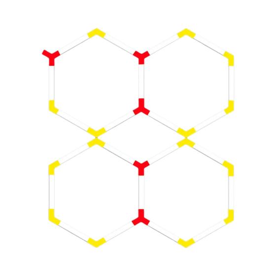 Lâmpada LED Hexagonal De Favo De Mel Ultrabrilhante De 440 Mm 6500K ...