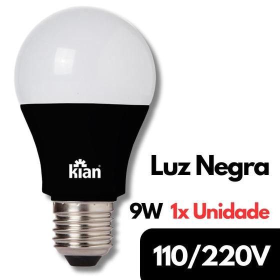 Lâmpada led Luz Negra Bivolt Lampadas Iluminação 110V220V 9w ...