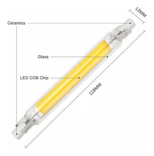 Lâmpada Led R7s 30w Bivolt 3000k Palito Curta 118mm 110v - MASTER LAMP ...