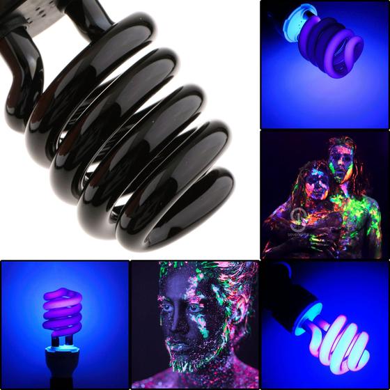 Lâmpada LP-001 de Luz Negra Efeito NEON E27 LED Fluorescente - Luatek ...