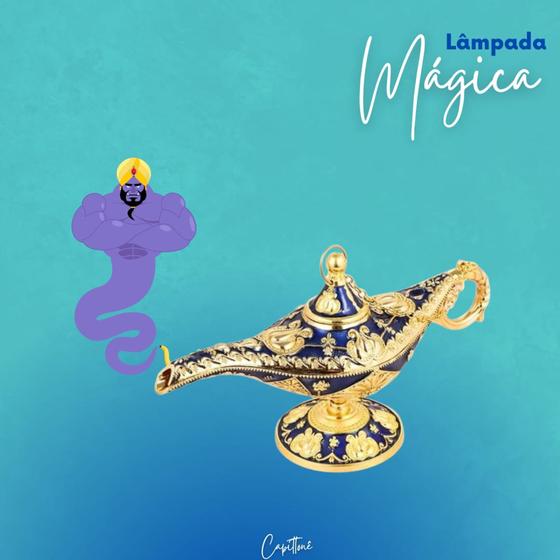 Lâmpada Mágica do Gênio de Metal - Capittonê - Lâmpada - Magazine Luiza