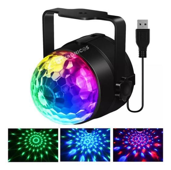 Lampada Mini Globo Led luz Colorido Rgb Para Festas Baladas ...