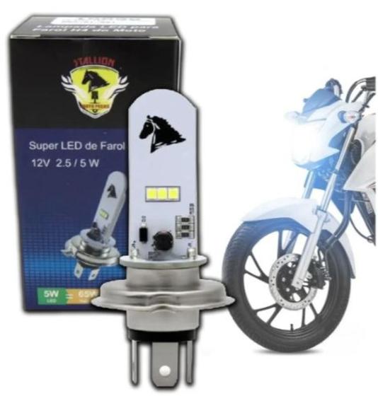 Lampada Moto H4 Super Led 8000k Prime Cg Cbx Titan Xre Fazer - Stallion ...