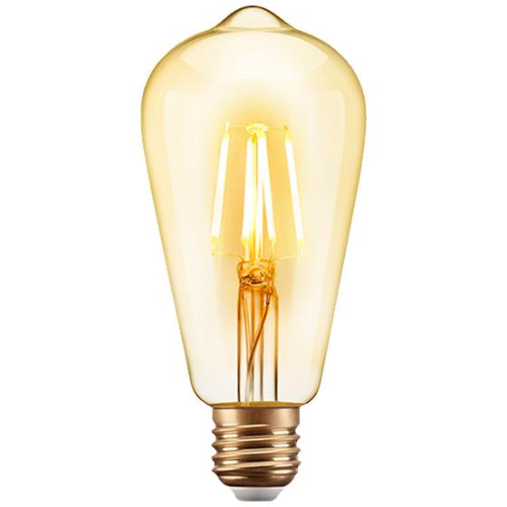 Lampada Retro Vintage Boho Filamento Led ST64 4W E27 Bivolt 2200K ...