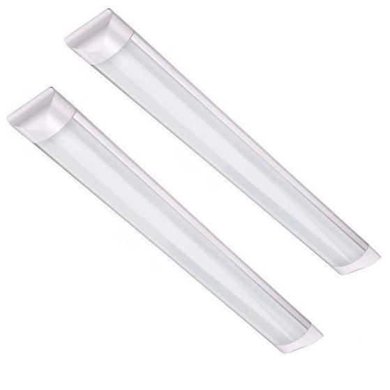 Lâmpada Tubular Led Sobrepor 36W 1M Luminária Teto 6000K 2Un - Lustres ...