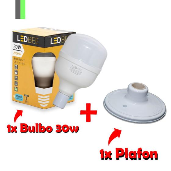 Lâmpada Ultra Led 30w Alta Potência Branca Fria Bivolt Bulbo LED BEE ...