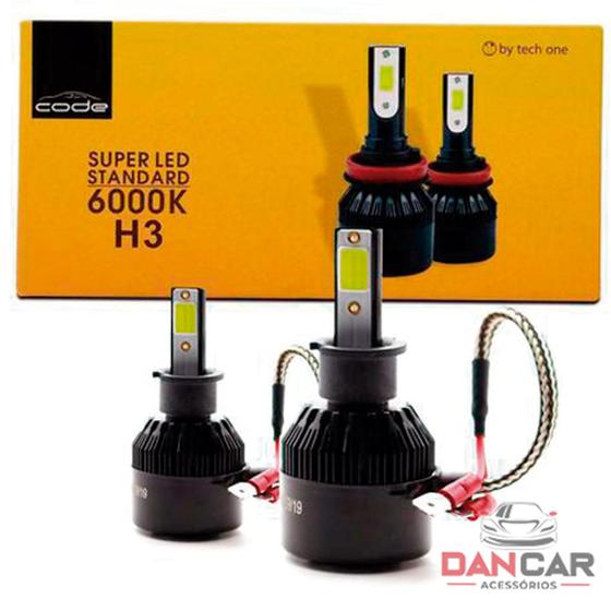 Lâmpada Ultra Led H3 Code - Tech one by Code - Lâmpada Automotiva Led ...