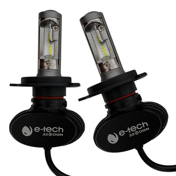 Lâmpada ultra led h4 e-tech 6000 lúmens 8000k 10~24v - ET - Lâmpada ...