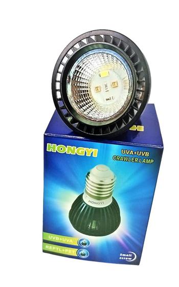 Lampada uvb/uva led 5.0 3w 110v/220v repteis e anfibios - HONGYI - Lâmpada - Magazine Luiza
