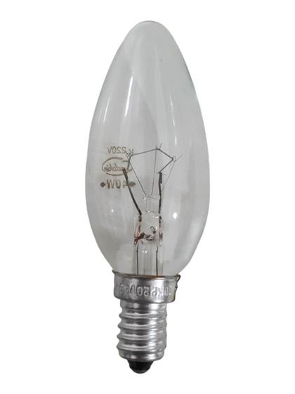 Lâmpada Vela 40w Soquete E14 220v Clara Lustres Abajur - SADOKIN ...