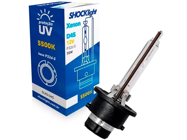 Lâmpada Xenon D4S 5500K 35W 12V - Shocklight - Lâmpada Automotiva ...