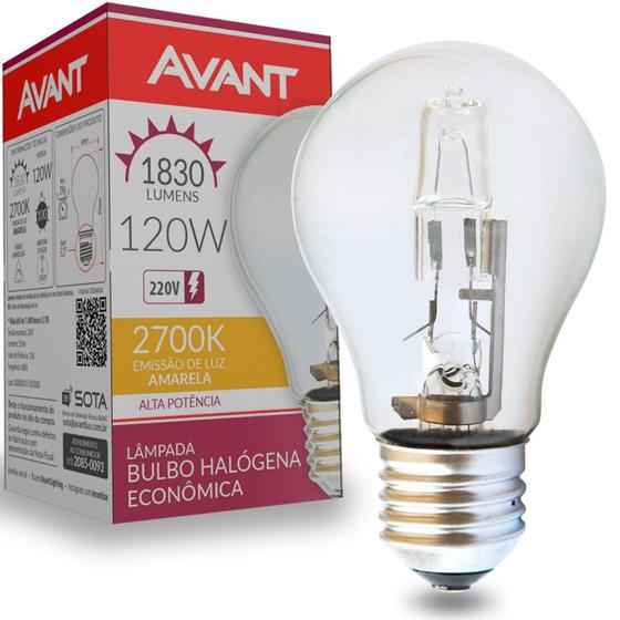 Lâmpadas Bulbo Halógena E37 120w Bivolt 2700k - Avant - Lâmpada ...