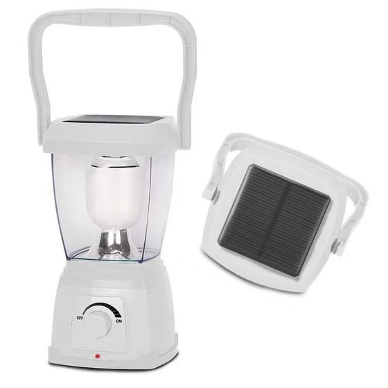 Lampião de led recarregável a luz solar ou bivolt nsbao - Lampião ...