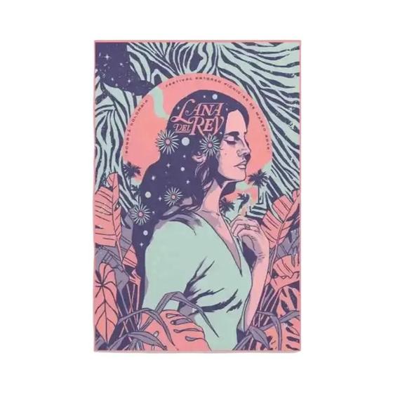 Lana Del Rey Pôster De Arte De Parede Em Tela Álbum De Música Rapper ...