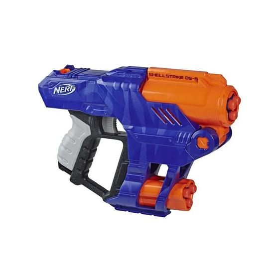 Lançador de Dardos - Nerf - N-Strike Elite - Shellsstrike DS-6 - Hasbro ...