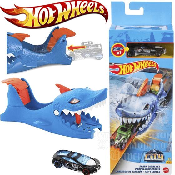 Lançador Hot Wheels City Tubarão Com Carrinho Mattel Gvf41 - Hasbro ...