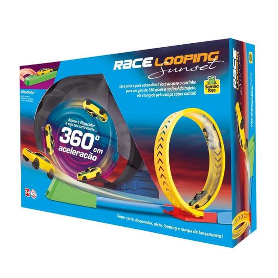 Lançador Pista Race Looping Sunset 360 Graus Brinquedo - Samba Toys ...