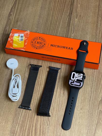 Lançamento Smartwatch W10 Mini 42mm Serie 10 Amoled + 2 Pulseiras e ...