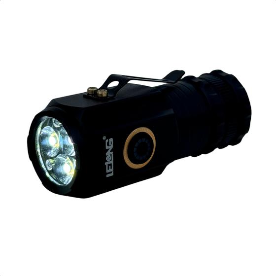 Lanterna LED Recarregável Preta portátil Bateria de Lítio LE-8329 Com Imã 2000 lumens - It-Blue ...