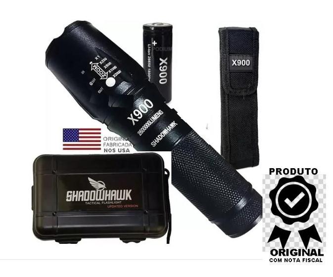 Lanterna led Recarregável prova' agua Tatica - Shadowhawk - Lanterna ...