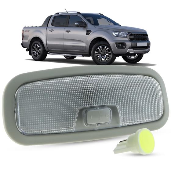Lanterna Luz de Teto Central Traseiro + Moldura e Led Ford Ranger 2012 2013 2014 2015 2016 2017 ...