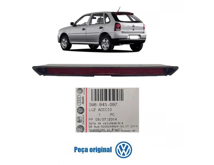 Lanterna luz freio break light gol g4 original vw 5w6945097 ...
