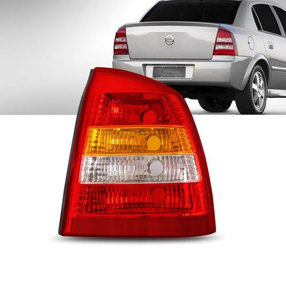 Lanterna Traseira Astra Sedan 1999 2000 2001 2002 Esquerda Tricolor ...