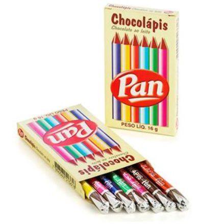 Lapis de Chocolate Chocolápis Pan 16g - Contém 6 unidades - Lápis ...