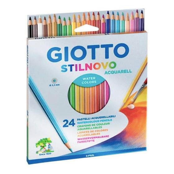 Lápis De Cor Aquarelável Giotto Stilnovo Com 24 Cores - Lápis Aquarela - Magazine Luiza