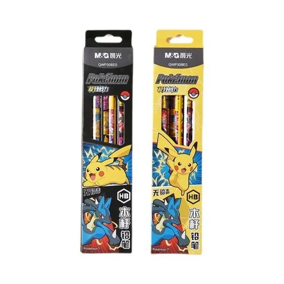 Lápis De Madeira Pokémon Pikachu HB 2B Desenho Esboço Material Escolar ...