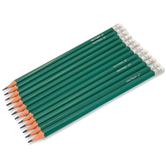 Lapis Preto Grafite Hb Sextavado Pote 72 Unidades C Borracha - Win Paper - Lápis Grafite ...