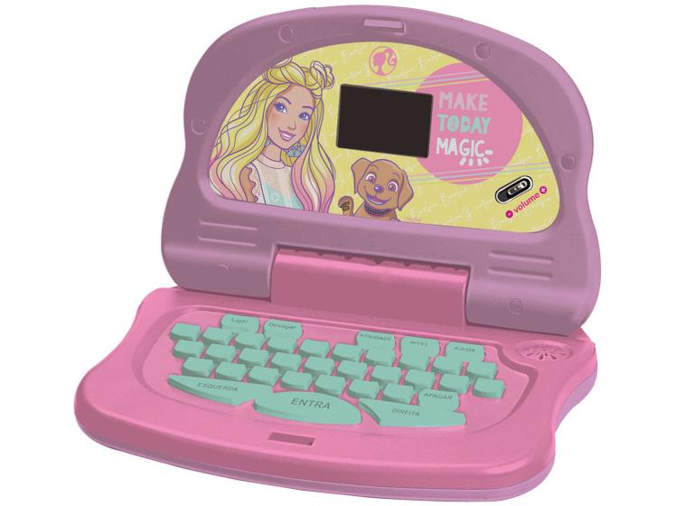 Laptop Infantil Barbie Bilingue Musical - Emite Som Candide - Laptop ...
