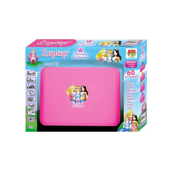 Laptop Infantil com 60 Atividades Princesas - DM Toys - Laptop ...