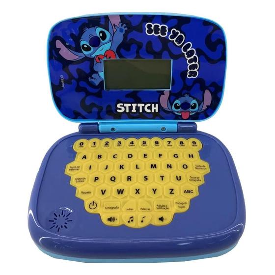 Laptop Infantil Educativo Candide Disney Stitch Bilíngue - Laptop ...