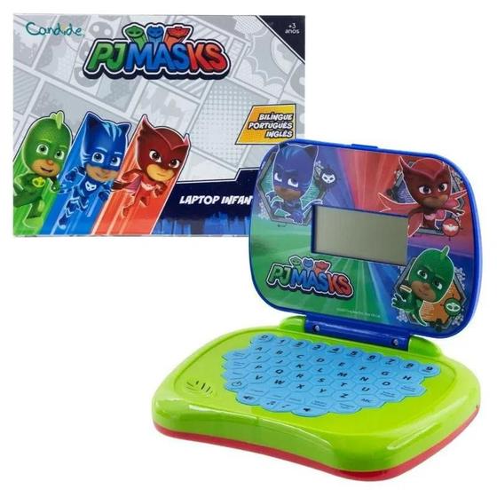 Laptop Infantil Para Crianças Bilíngue Pjmasks Candide - Laptop ...