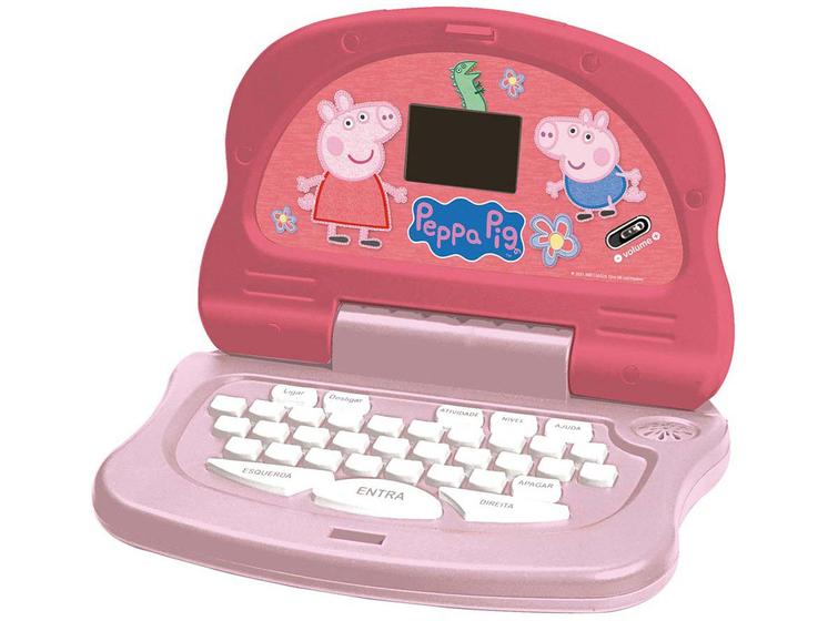 Laptop Infantil Peppa Pig Musical Candide - Laptop / Notebook Infantil ...