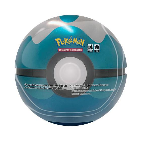 Lata Pokémon Pokébola Azul Mergulho - Copag - Deck de Cartas - Magazine ...