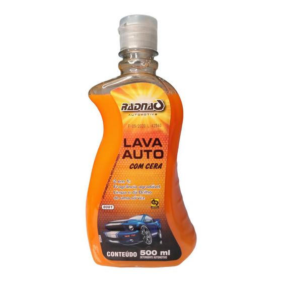 Lava Auto Com Cera Shampoo Automotivo Concentrado 500m RADNAQ - Shampoo ...