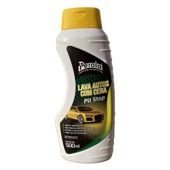Lava Autos com cera Pit Stop 500ml - Pérola - Cera Automotiva ...
