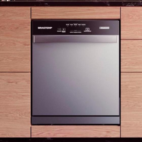 Lava Louças Brastemp 8 Serviços Inox BLF08BS - Lava-Louças 8 Serviços ...
