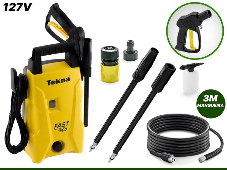 Lavadora de alta pressão com rodas automática hlx110vc 127v elétrica - TEKNA FAST - Lavadora de ...