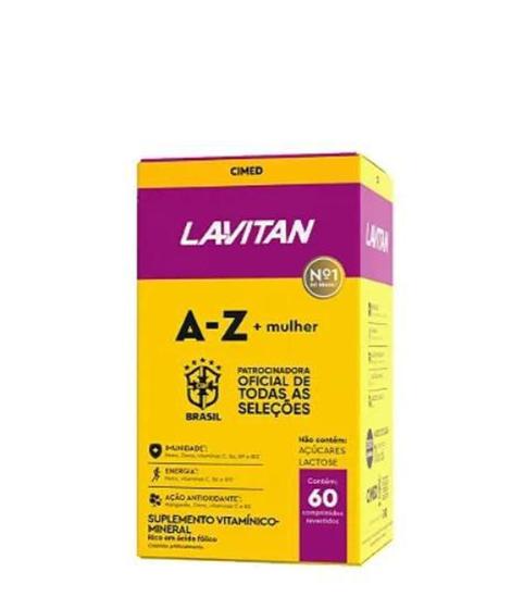 Lavitan a-z mulher 60 comprimidos - CIMED - Multivitamínico / Polivitamínico - Magazine Luiza