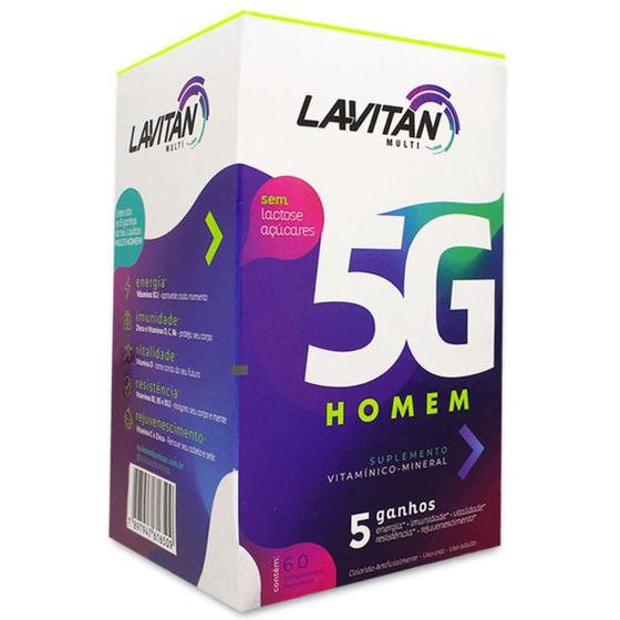 Lavitan Multi Homem com 60 Comprimidos - Multivitamínico ...