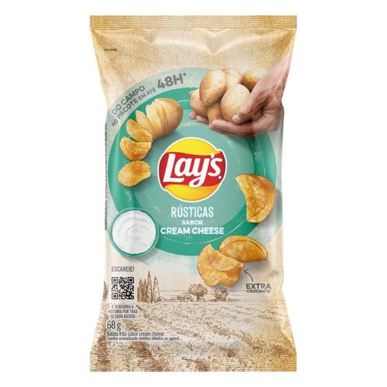 Lays rust cream cheese 68g - Elma Chips - Chips - Magazine Luiza