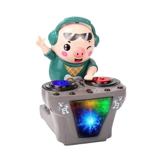 LED Light up Dancing Pig Toy Música Eletrônica Balançando Piggy Para ...