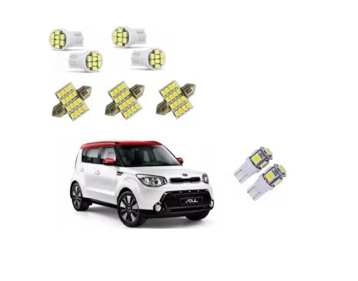 Led Pingo E Kia Soul Farolete Placa Teto Ré Kit Oferta - Blue Lion ...