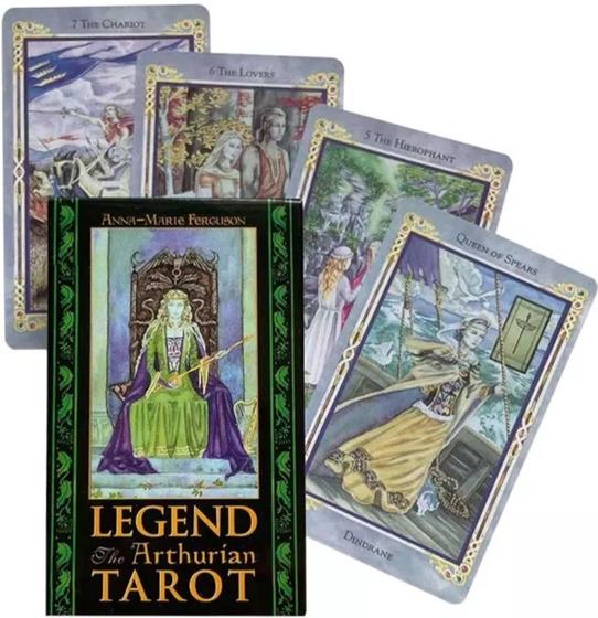 Legend The Arthurian Tarot Deck Tarô Da Lenda Do Rei Arthur Baralho de Cartas de Oráculo - Tarô ...