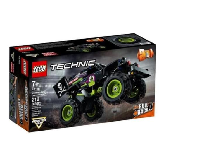 Lego 42118 Technic Monster Jam Grave Digger 212 Peças 2 Em 1 ...