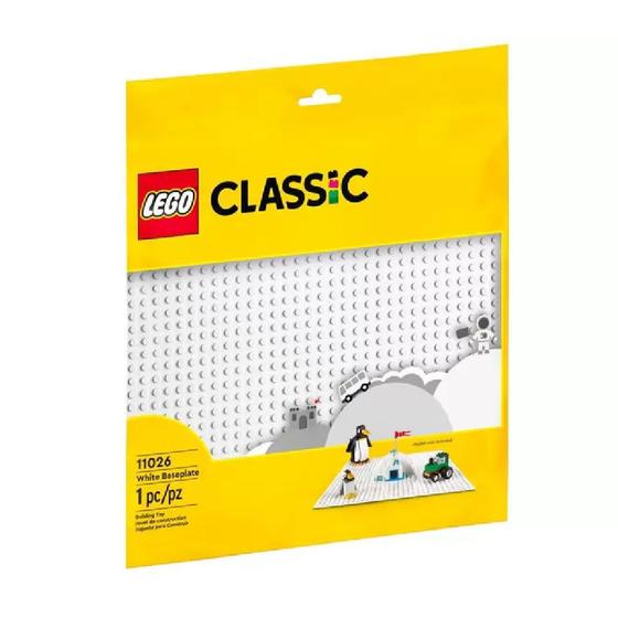 Lego Classic Base de Construçao Branca 1 Peça 11026 - Brinquedos de ...