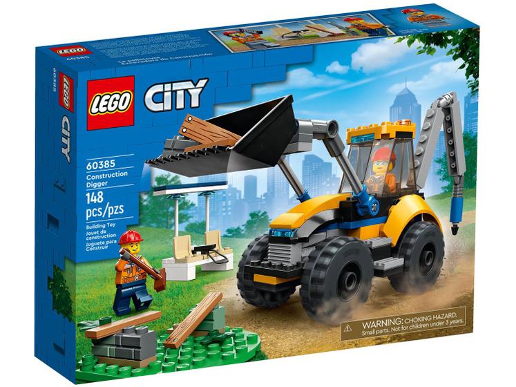 LEGO Escavadeira de Construção 148 Peças - 60385 - Brinquedos de Montar ...